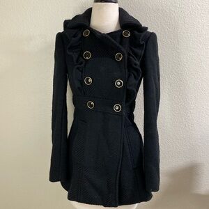 Rampage | Jackets & Coats | Rampage Knit Double Breasted Elevated Black ...